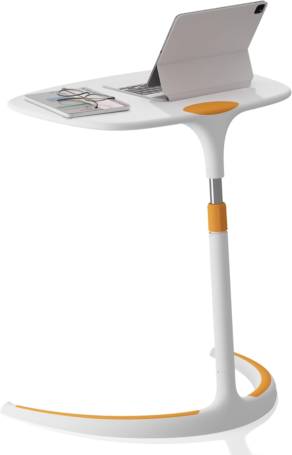 Amazon.com: ALFA BUSINESS Height Adjustable C Shaped End Table, Laptop ...