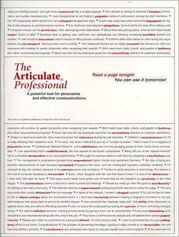 The Articulate Professional: Sequoia Career Resources, J. Thomas Graham ...