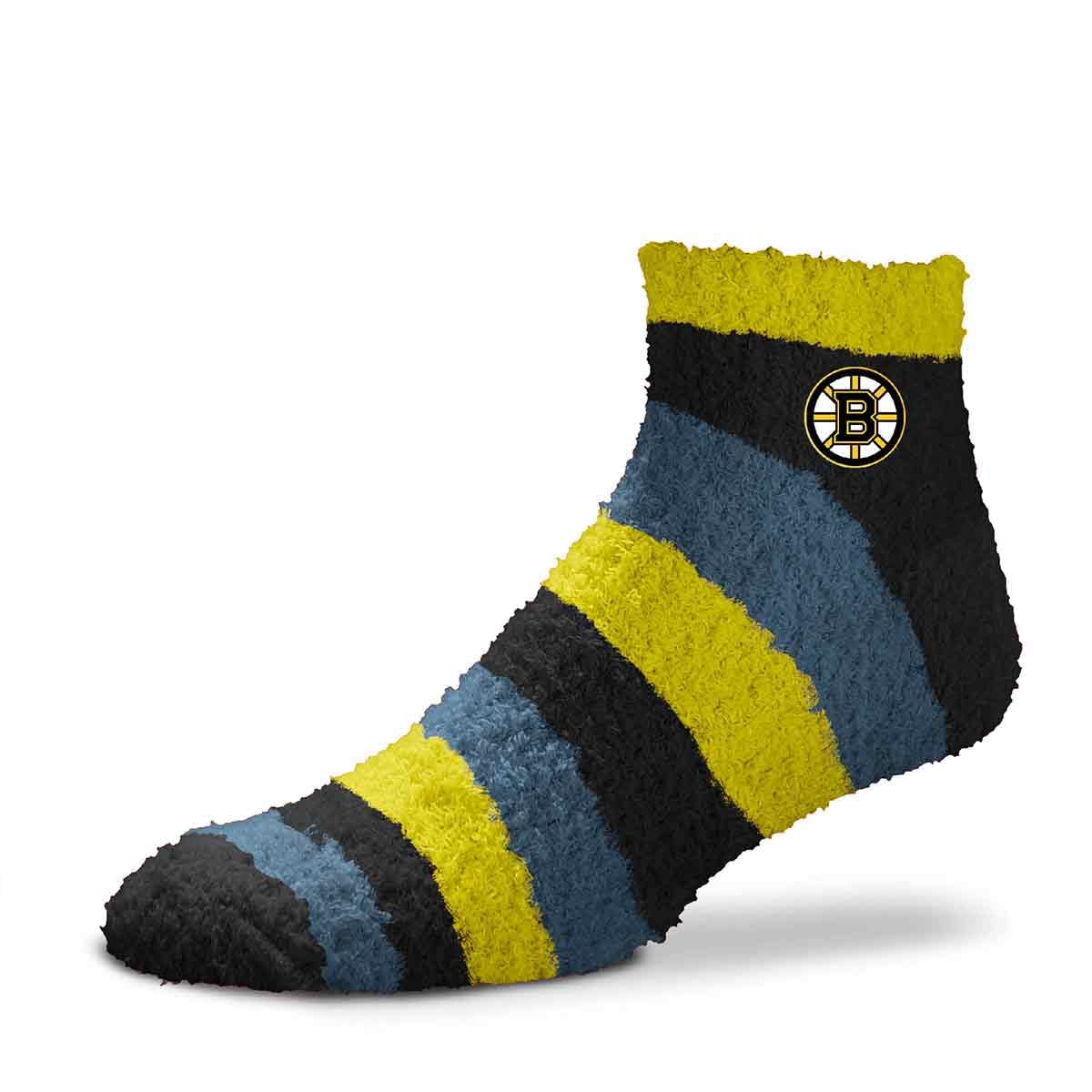 Amazon.com : For Bare Feet NHL Boston Bruins Super Cozy Sleep Soft Sock ...
