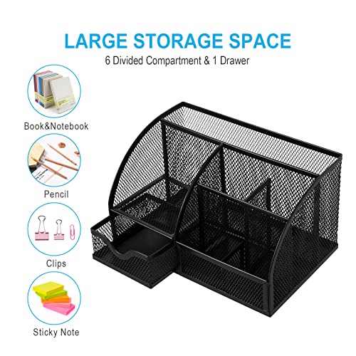Snapklik.com : Comix Mesh Desktop Organizer Caddy For Office