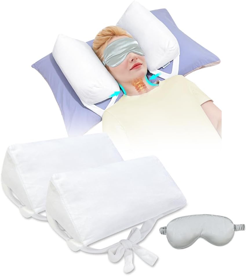 Back Sleep Training Pillow Neck Stabilizer for Sleeping Back Sleeper ...