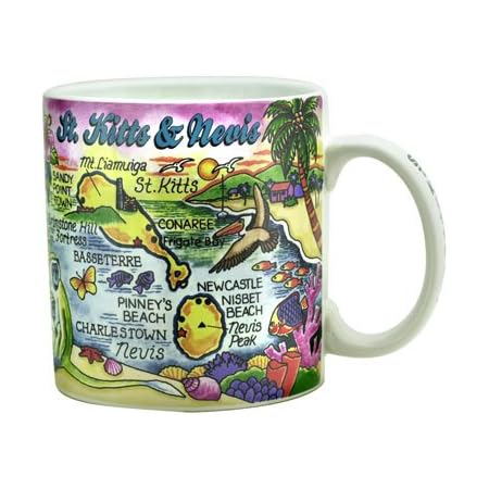 Amazon.com: Rockin Gear Mug Caribbean Islands Map Souvenir Gift Mugs ...