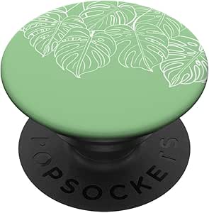 Amazon.com: Chic Monstera Leaf Botanical Tropical Plant - Green ...