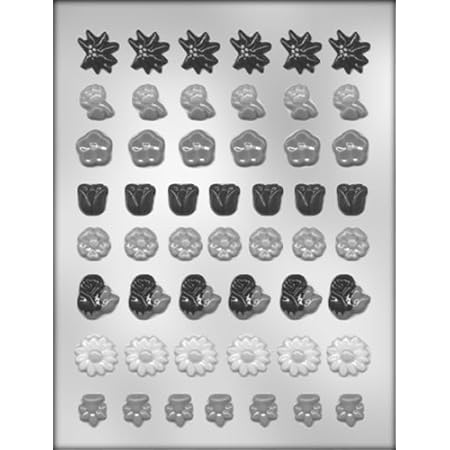 Amazon.com: CK Products Mini Flower Assortmt Chocolate Mold : Home ...