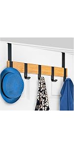 Amazon.com: LYNK Professional® Home™ Over Door Hooks Rack - 5 Hook Over ...