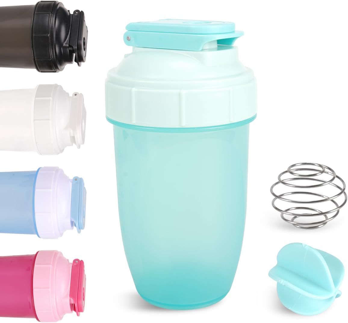 Amazon.com: D.Y.A 16oz Shaker Bottle，Leak Proof Sports Shaker Cups for ...