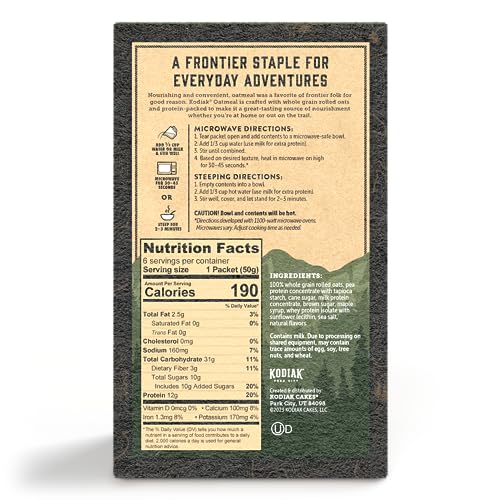 Snapklik.com : Kodiak Instant Oatmeal Packets, Maple Brown Sugar, High ...
