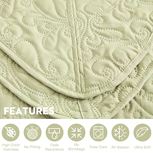 Oversized King Bedspread 138x122 Extra Wide, Ultrasonic Lightweight ...