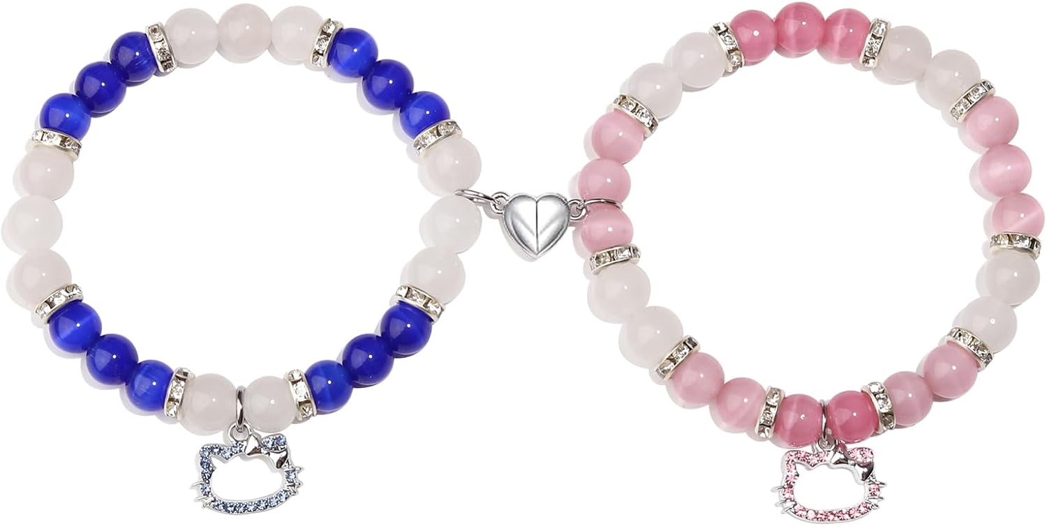 Amazon.com: Miss Pink Best Friend Bracelets Matching Friendship ...