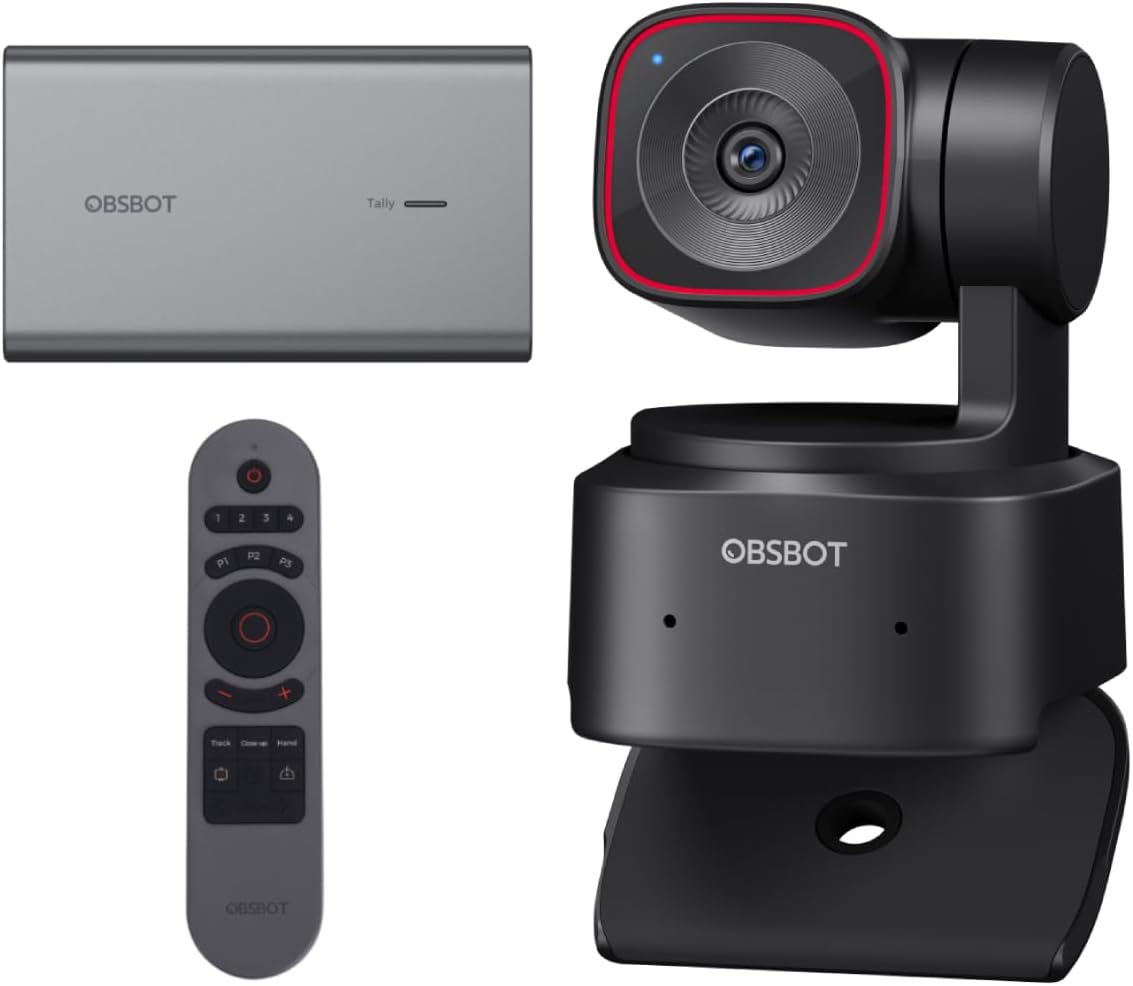 Amazon.com: OBSBOT Tiny 2 Lite 4K Webcam & Remote & UVC to NDI Adapter ...