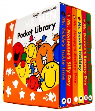Mr. Men Pocket Library 6 Books Collection (Mr. Bump Mr. Strong Mr ...