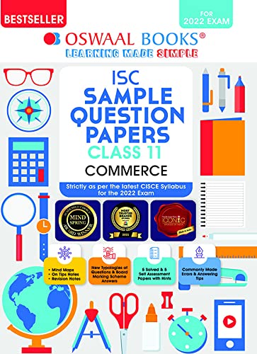 Oswaal ISC Sample Question Paper Class 11 Commerce Book (For 2022 Exam ...