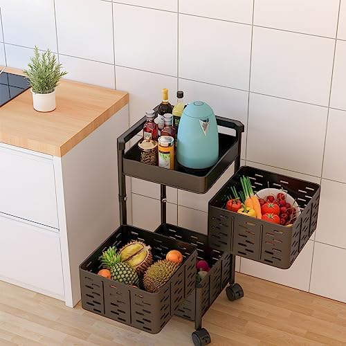 Kitchenwell Multi-Purpose Trolley Storage Organizer and Kitchen ...