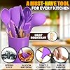 Amazon.com: 12 Pcs Purple Kitchen Utensils Set with Holder – Versatile ...