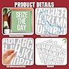 Amazon.com: 10 Sheet Letter Stickers - 2 Inch White Vinyl Self Adhesive ...