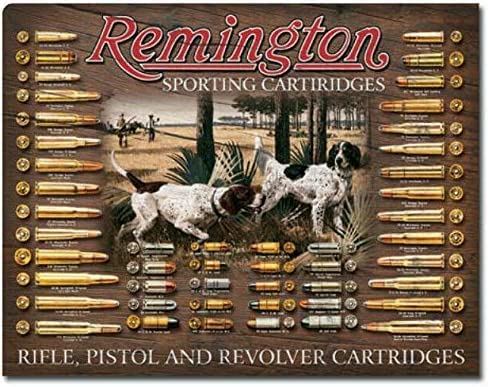 Amazon.com: Remington Sport Cartridges Chart Metal Sign Gun Hunting ...