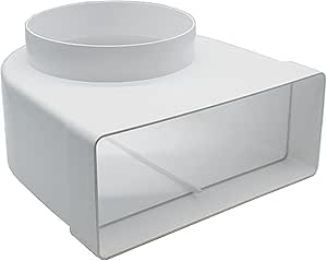 Kair Elbow Bend Adaptor 220mm x 90mm to 150mm - 6 inch Rectangular to ...