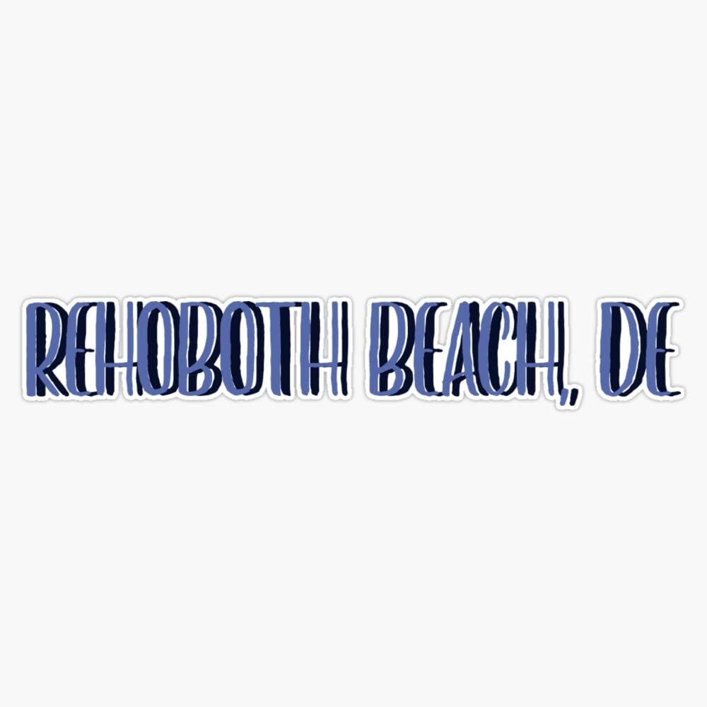 Amazon.com - Rehoboth Beach, De Sticker Vinyl Bumper Sticker Decal ...