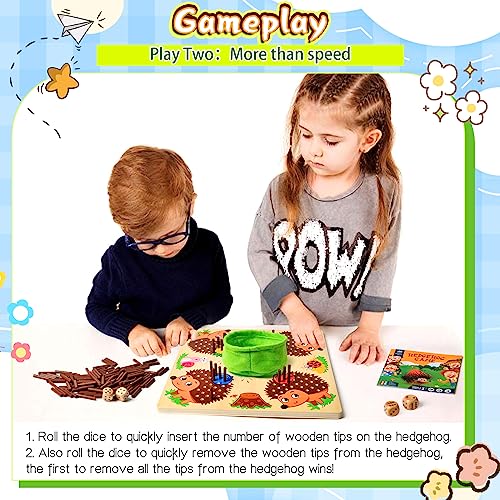 xinrongda Hedgehog Counting Early Learning Toys, Montessori Counting ...