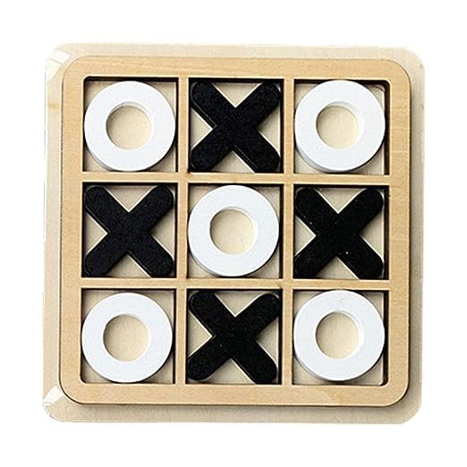 Buy Tic Tac Toe Wooden Board Game for Kids, I TicTacToe I Learning and ...