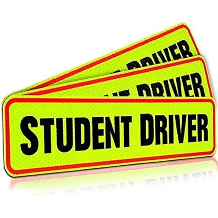 Amazon.com: Student Driver Magnet Car Signs for The Novice or Beginner ...
