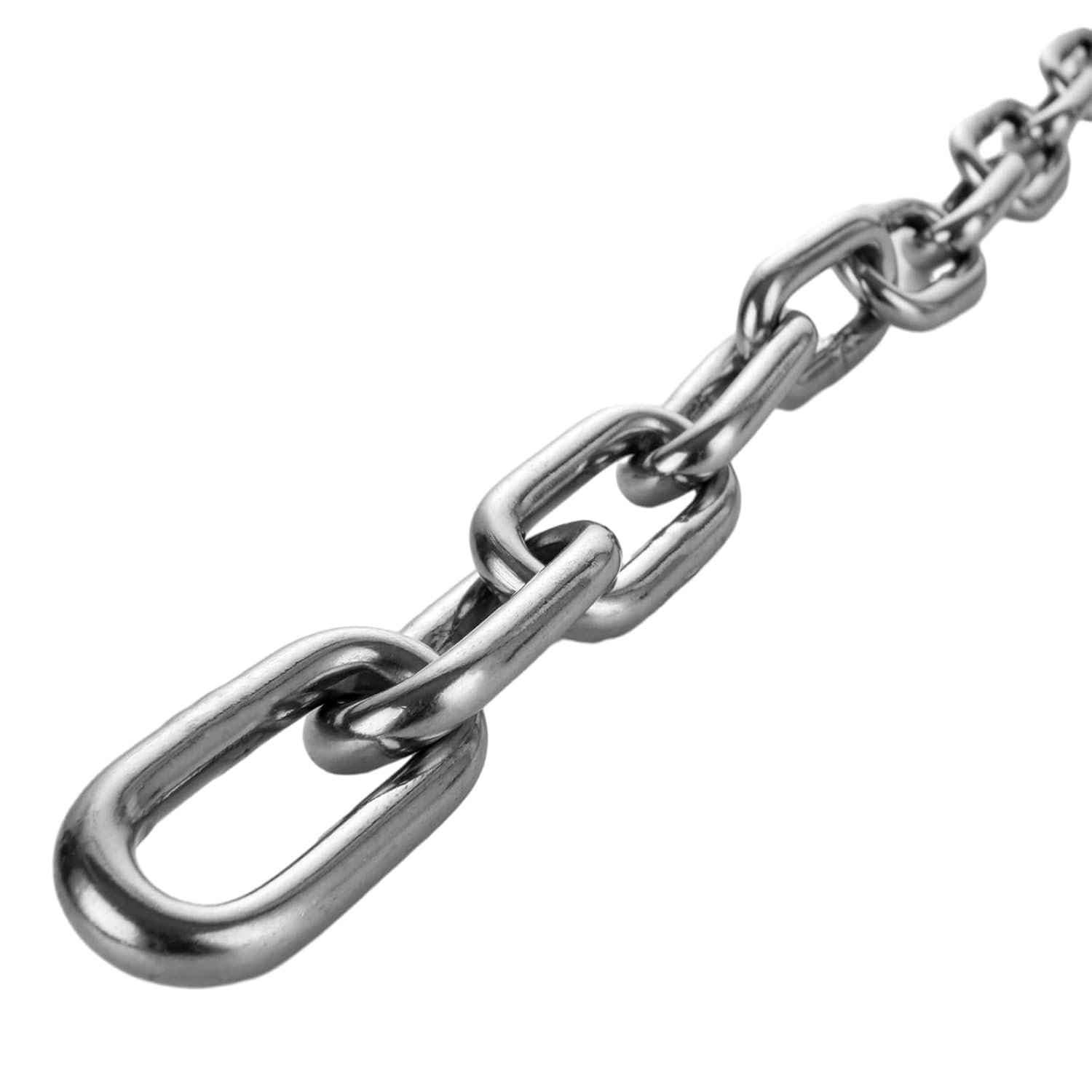 AKOLAFE 6.56ft Stainless Steel Chain Link 1/4 x 79" Long Heavy Duty ...