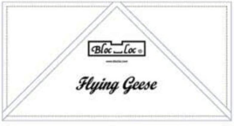 Bloc Loc~Flying Geese 2" x 4" Acrylic Ruler : Amazon.ca: Home