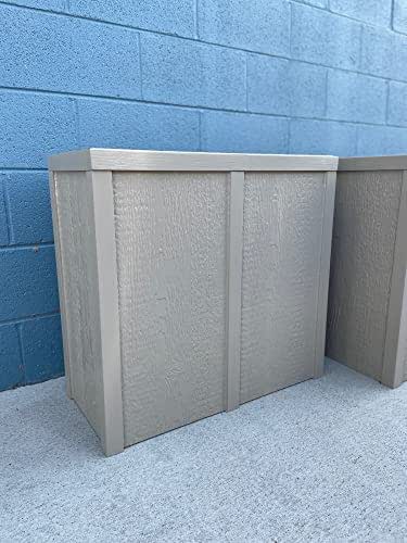 Amazon.com: Large Porch Box For Packages, Deliveries, and Storage (Tan ...