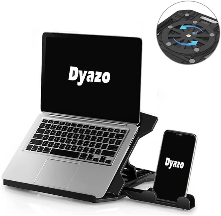 Dyazo Adjustable Tabletop Laptop Stand Riser Ventilated Portable ...