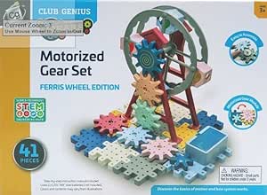 Amazon.com: Club Genius Gears Motorized Gear Set Ferris Wheel Edition ...