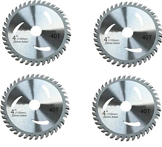 Sauran Pack of 4 Wood Cutting blade for grinder, CM4SA, CM4SB Handheld ...