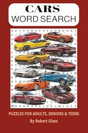CAR WORD SEARCH: Word Searches with Easy to Read Print about ...