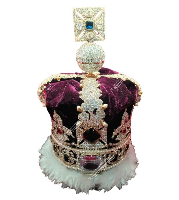 Amazon.com: Imperial State Crown Reproduction - CZ Zircon Sapphire ...