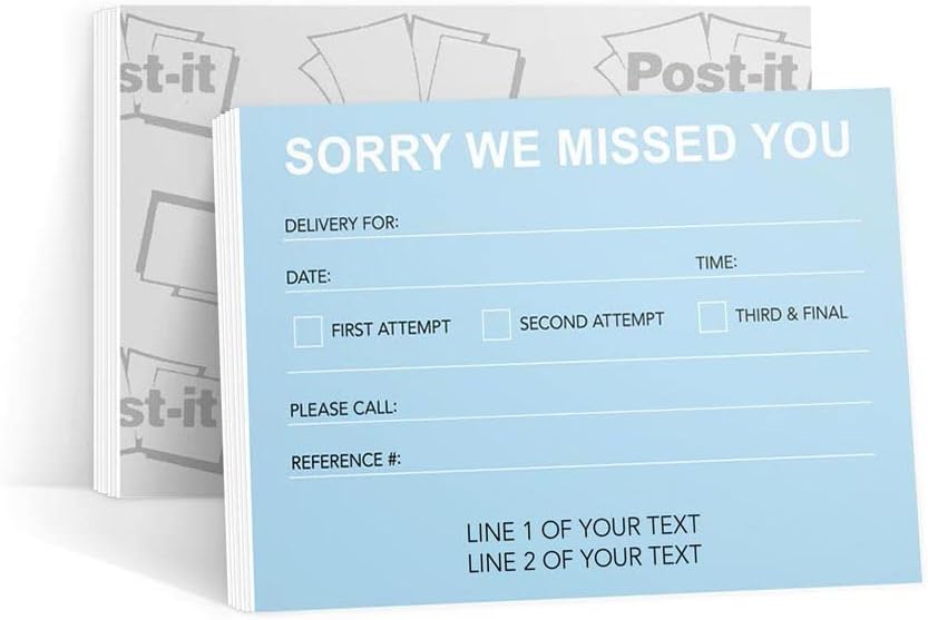 Amazon.com : Blue Missed Connections - Post-it Notes - 6 Pads of 50 ...