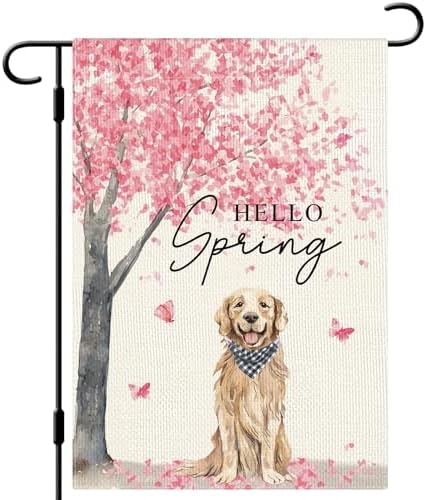 Amazon.com : Hello Spring Garden Flag 12x18 Double Sided Vertical ...