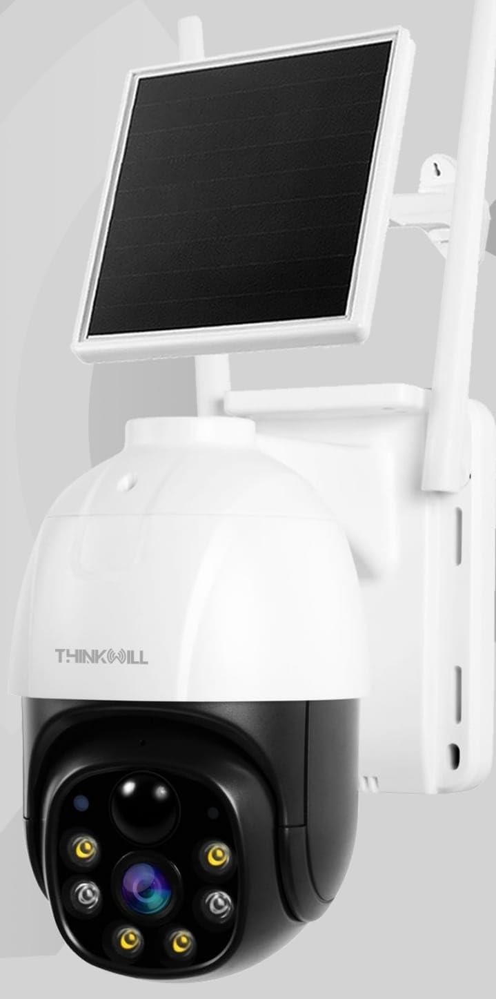 Buy THINKWILL 4MP Pan/Tilt Smart Mini PT 4G Solar Camera, Built-in Mic ...