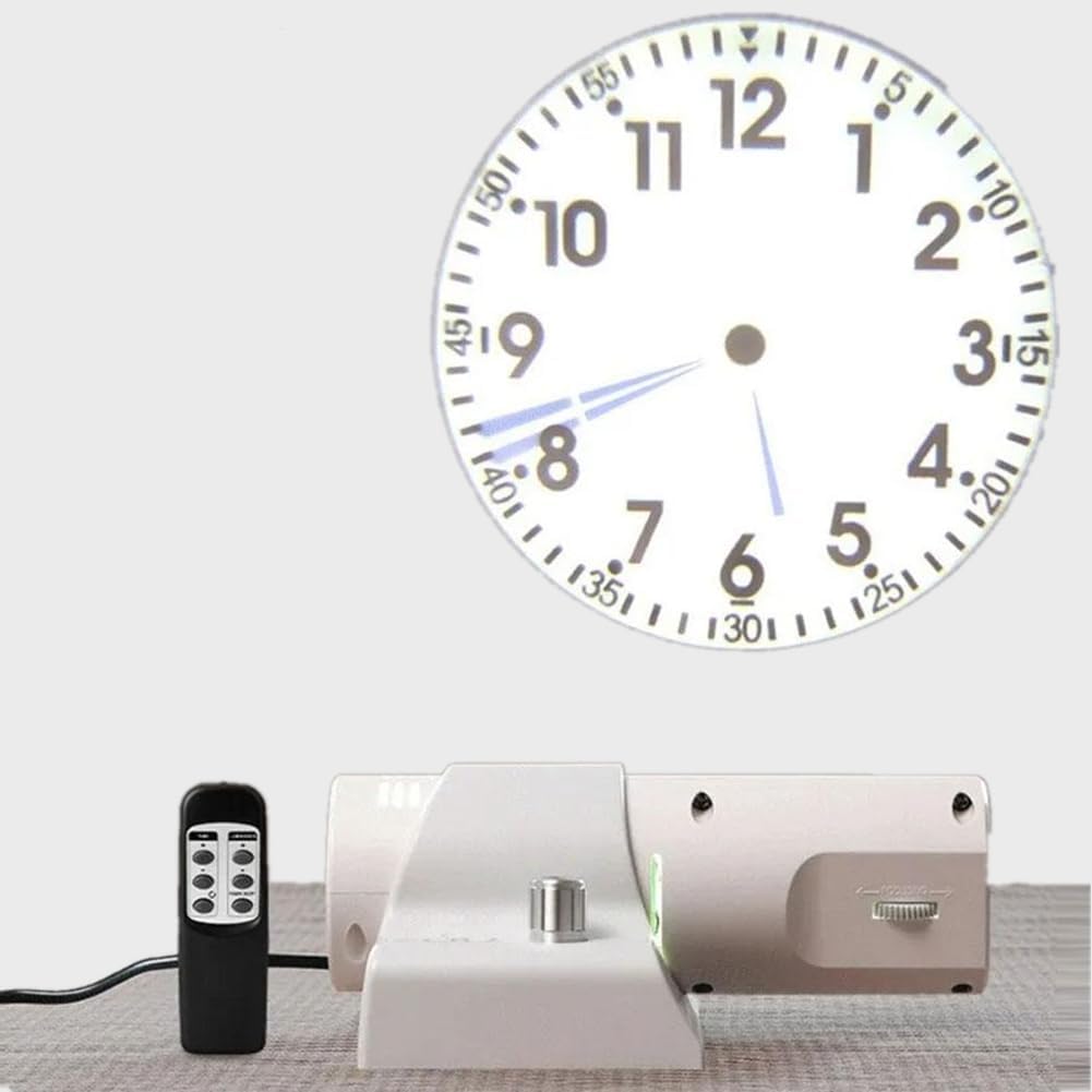 Amazon.com: Projector Alarm Clock with Remote Control, Led Analog ...