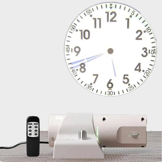 Amazon.com: Projector Alarm Clock with Remote Control, Led Analog ...