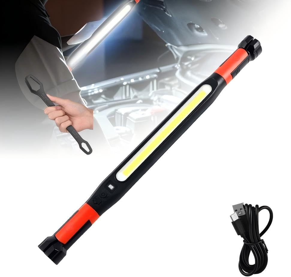Amazon.com: Magnetic Work Light Rechargeable LED, Under Hood Bar for ...