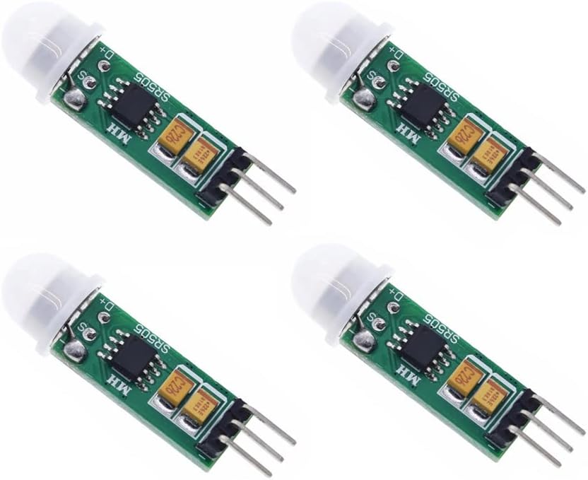 RAKSTORE 4pcs HC-SR505 Mini Infrared PIR Motion Sensor Precise Infrared ...