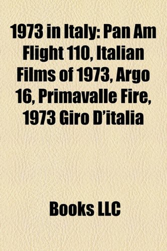 1973 in Italy: Pan Am Flight 110, Italia : Llc, Books: Amazon.es: Libros