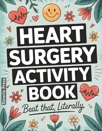 Heart Surgery Activity Book: Large Print Puzzles, Funny Brain Teasers ...