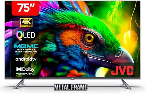 JVC 75 Inch UHD 4K QLED Android TV | Dolby Vision & Atmos | Ultra-Thin ...