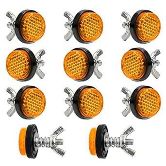 Amazon.com: 12 Pcs Reflector Motorcycle License Plate Bolts and Nuts, 0 ...