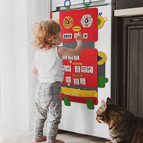 Snapklik.com : Visual Schedule Pocket Chart,Daily Routine Chart For Kids