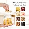 Amazon.com: Glass Coffee Nuts Canister Airtight Storage Jar Petal ...