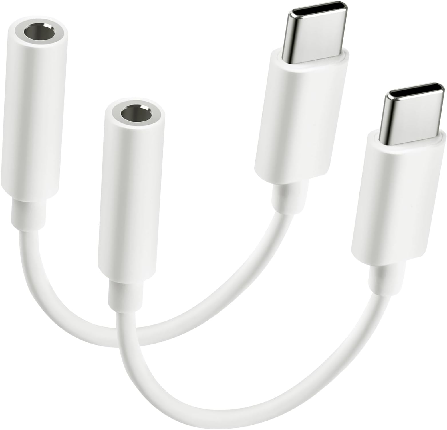 Amazon.com: USB C to 3.5mm Audio Headphone Adapter, 2-Pack Type C to ...