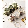 Amazon.com | Acrylic Condiment Spice Jars,Condiment Spice Box With Lids ...