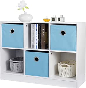Amazon.com: Cube 6 Cubby Storage Shelf Organizer Stackable Counter ...