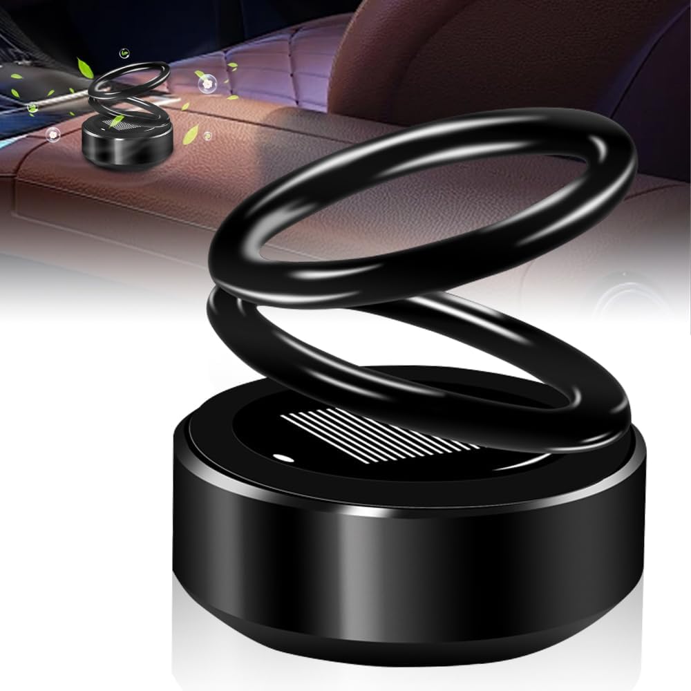 Amazon.com: 2024 Car air freshene,Solar Powered Auto Rotary, Aluminum ...